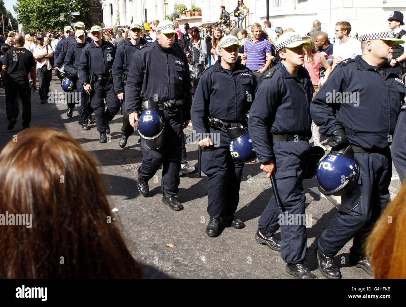Notting Hill Carnival. Police officers during children's day of the ...