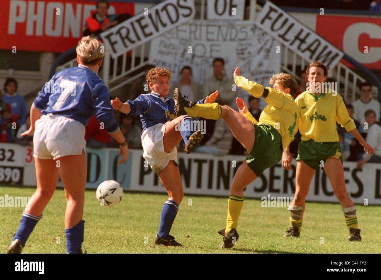Doncaster belles v friends fulham baseball ground derby z hi-res stock ...