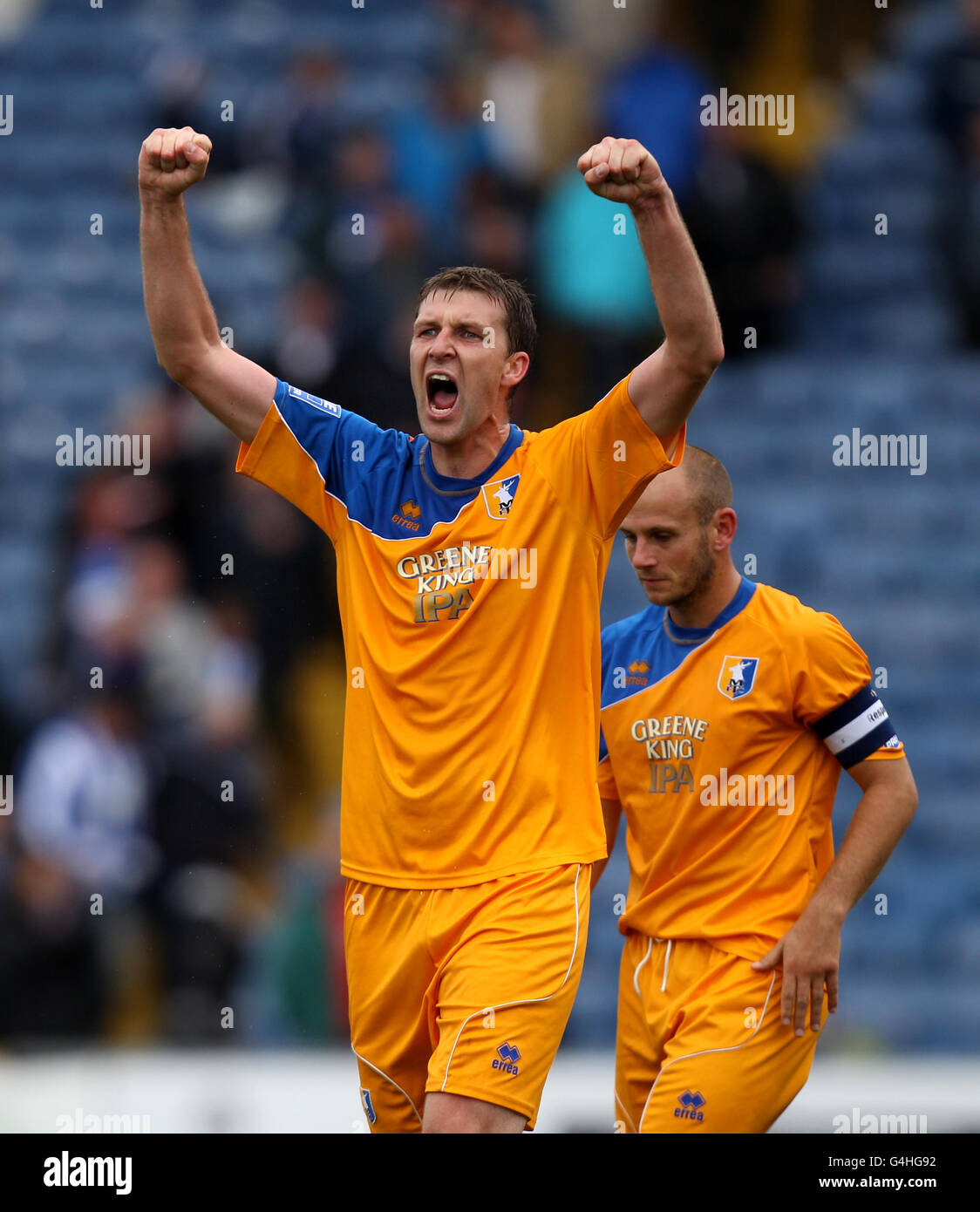Stockport County v Mansfield Town - Edgeley Park. Mansfield Town's Ben ...