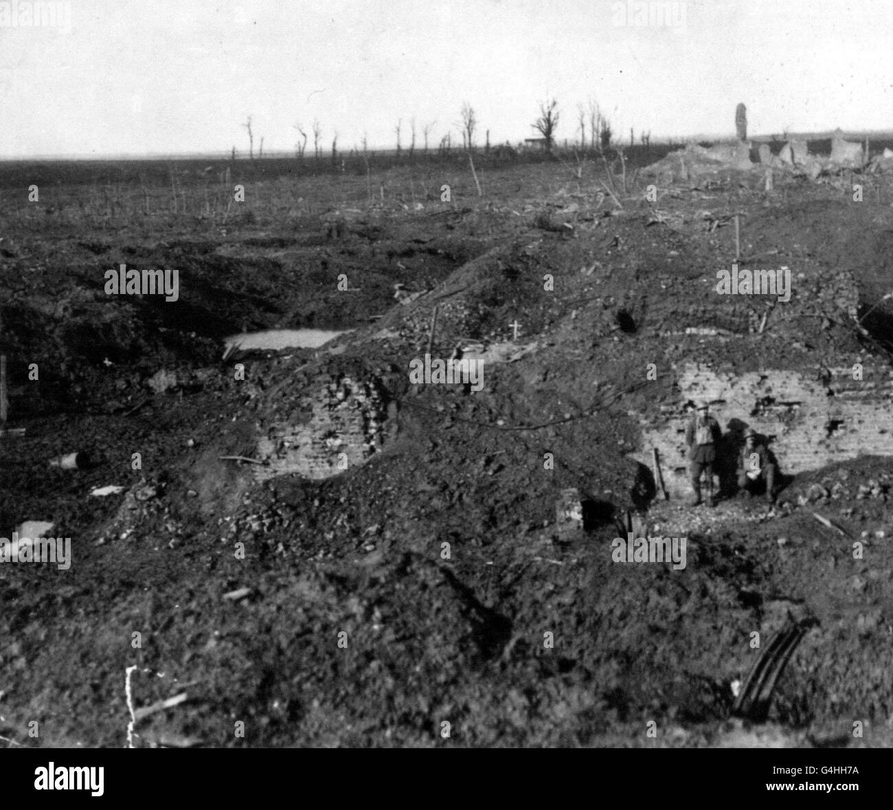 DEVASTATED LANDSCAPE ON WESTERN FRONT c1916 Stock Photo - Alamy