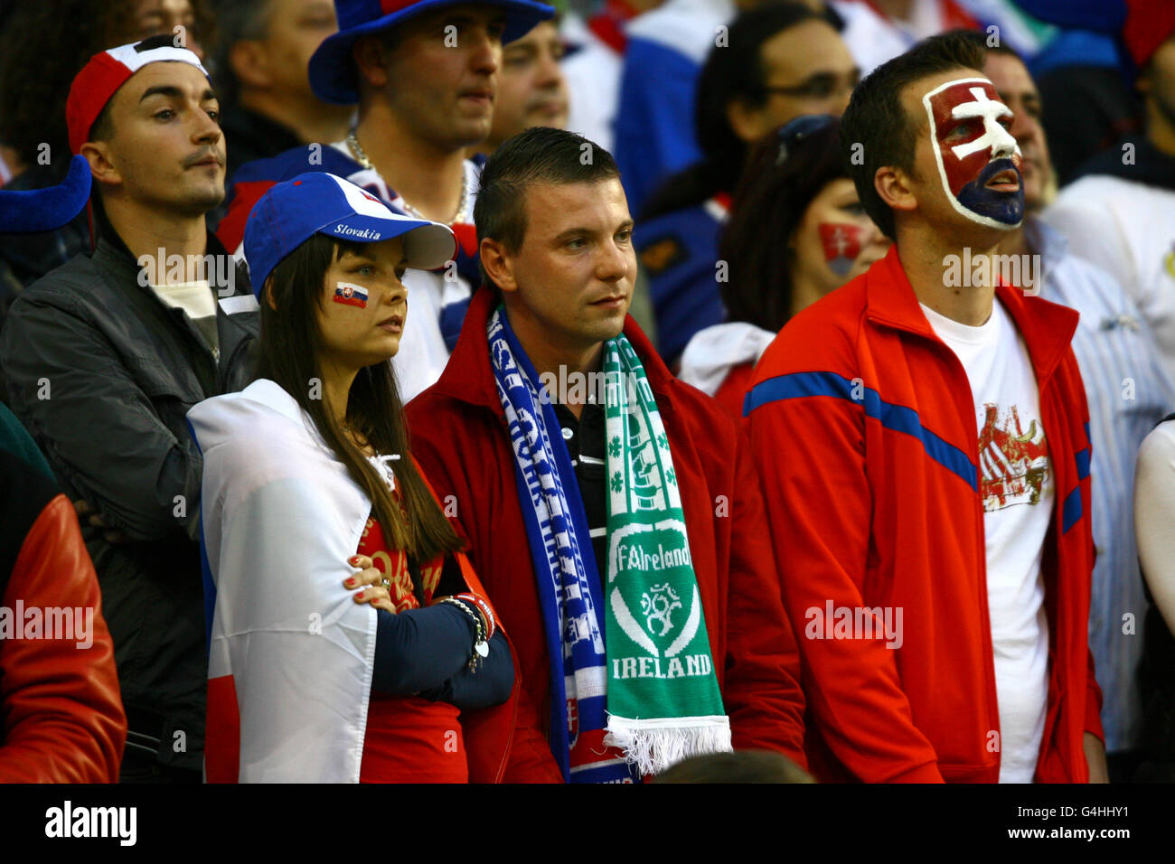 Slovakia fans in stands hi-res stock photography and images - Alamy