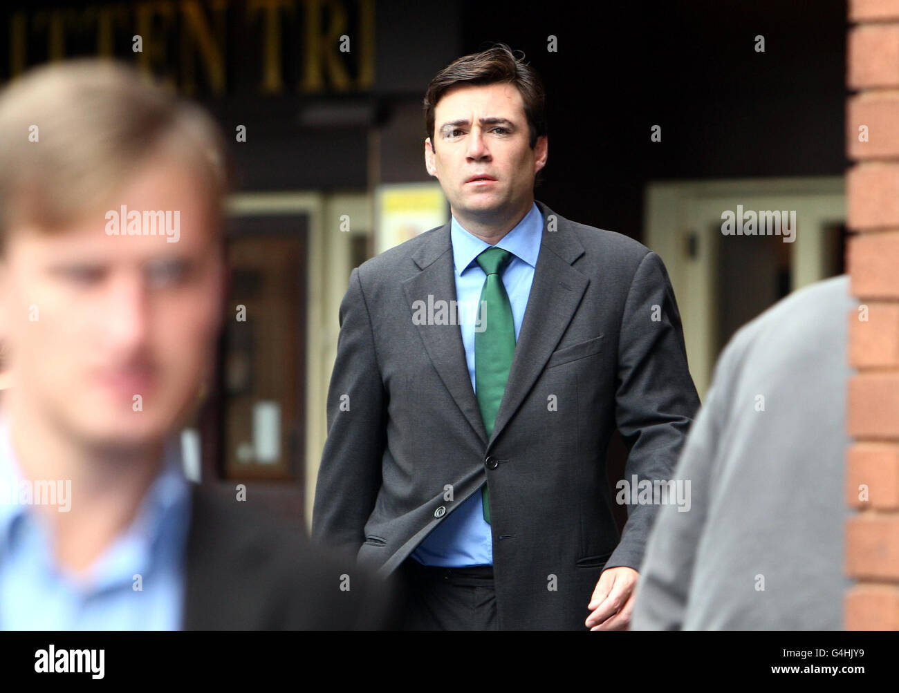Former Health Secretary Andy Burnham arrives at the Civic Centre in ...