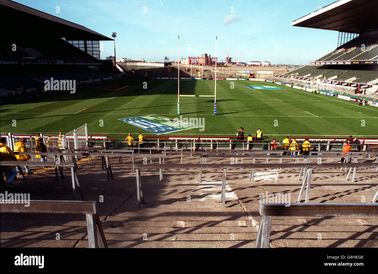 Lansdowne Road, Dublin, the national stadium of the Irish Rugby ...