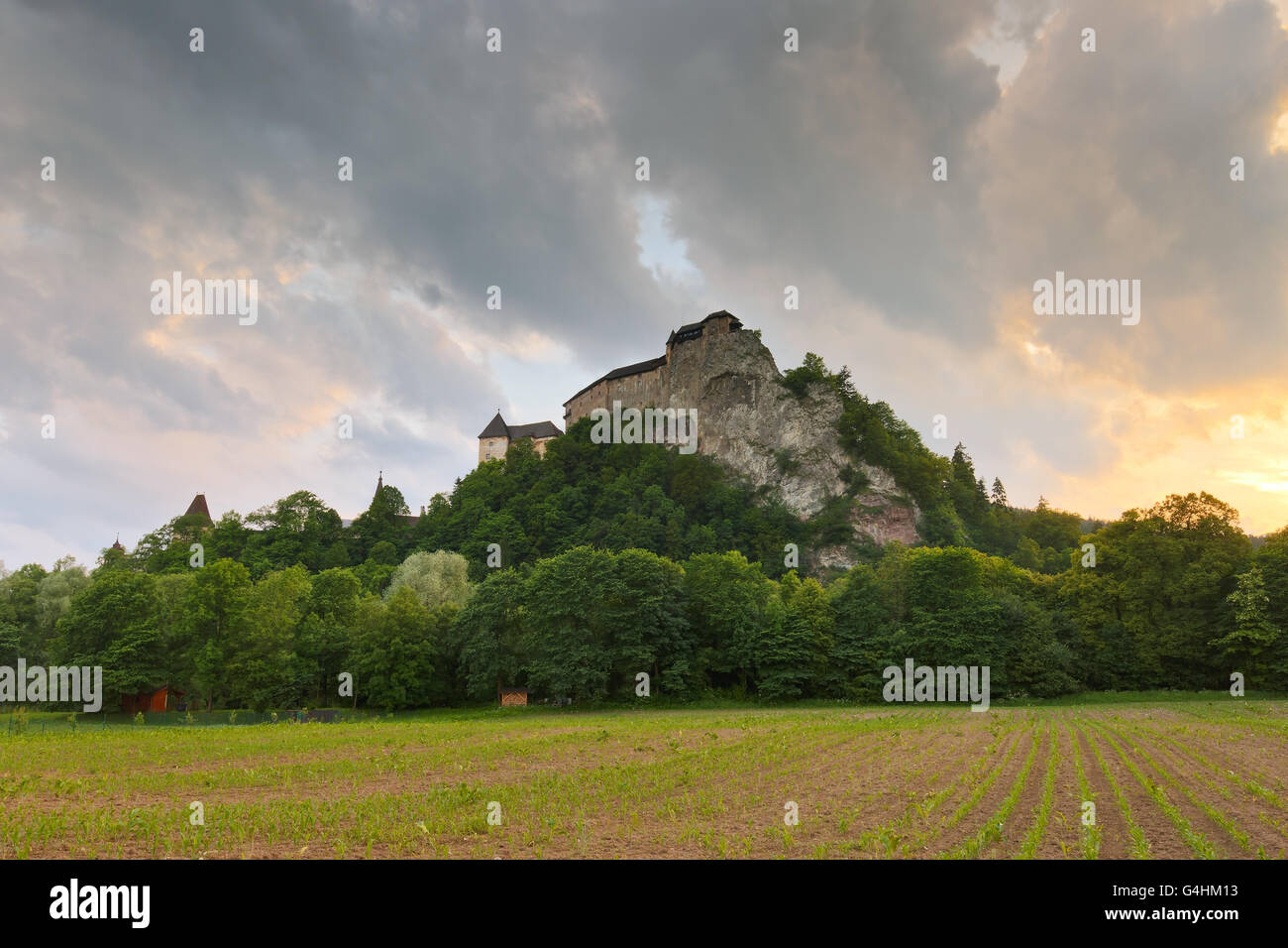 View of Orava castle in northern Slovakia Stock Photo - Alamy