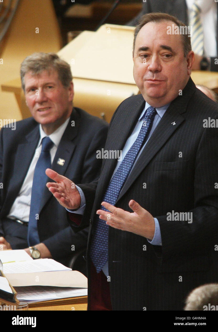 First ministers question time in scottish parliament hi-res stock ...