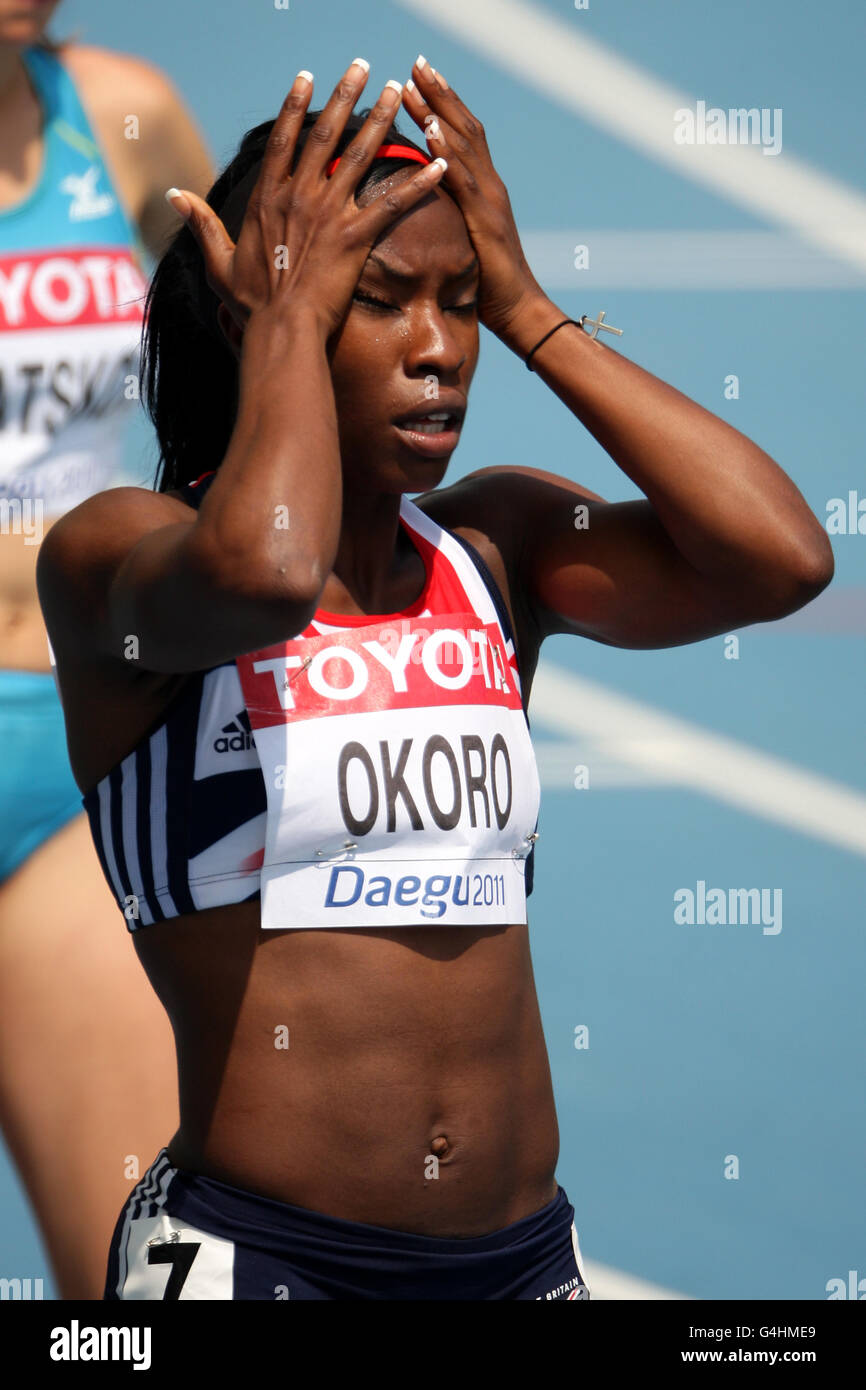 Great britains marilyn okoro prior to the womens 800m heats hi-res ...
