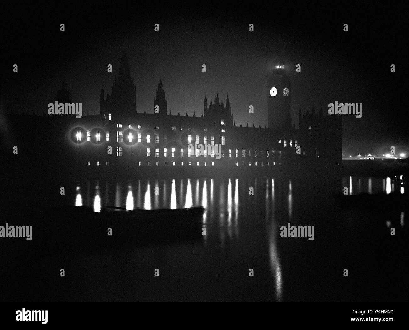 London Scenes - The Houses of Parliament - 1929 Stock Photo - Alamy