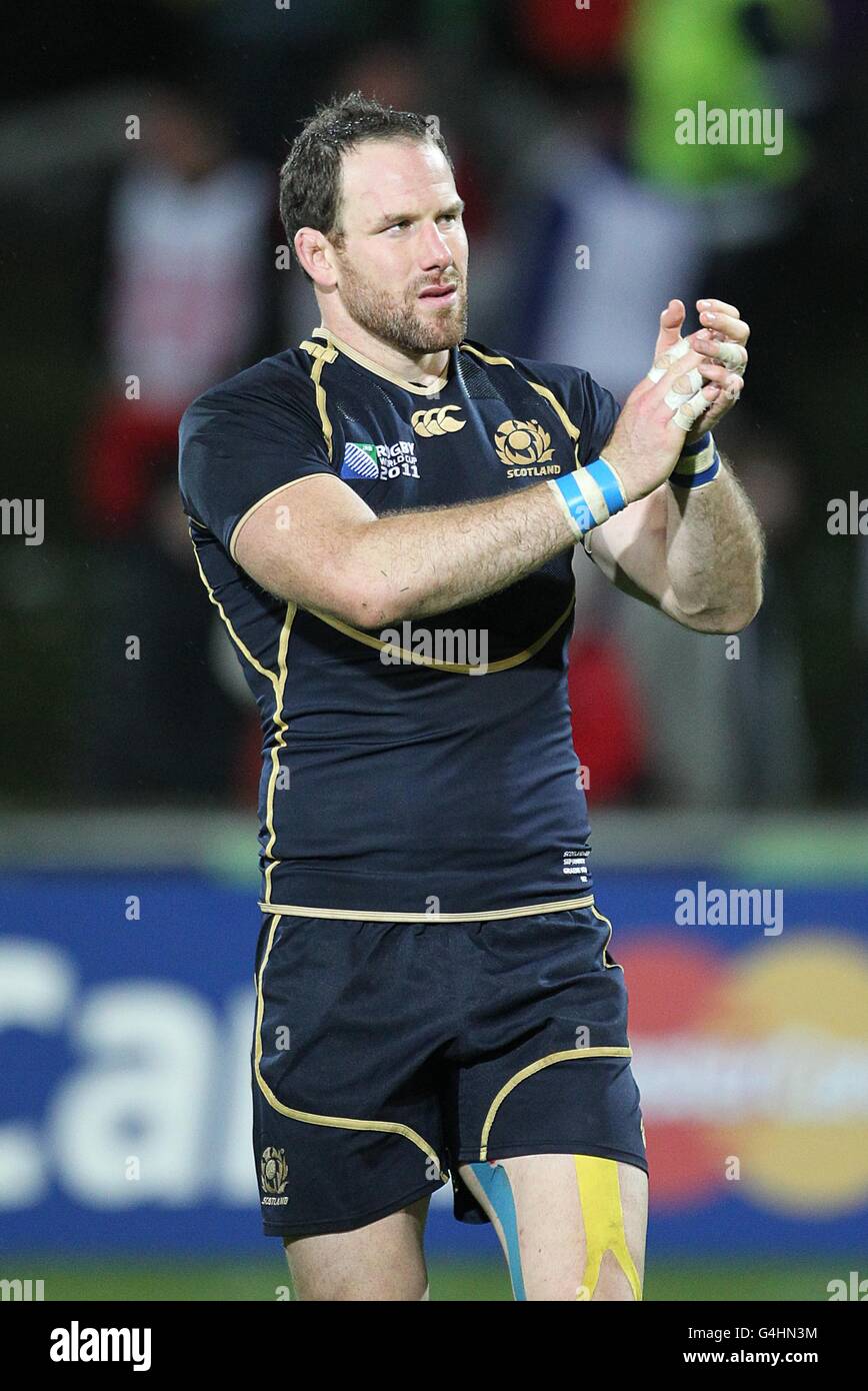 Scotland's Graeme Morrison celebrates after the final whistle Stock ...