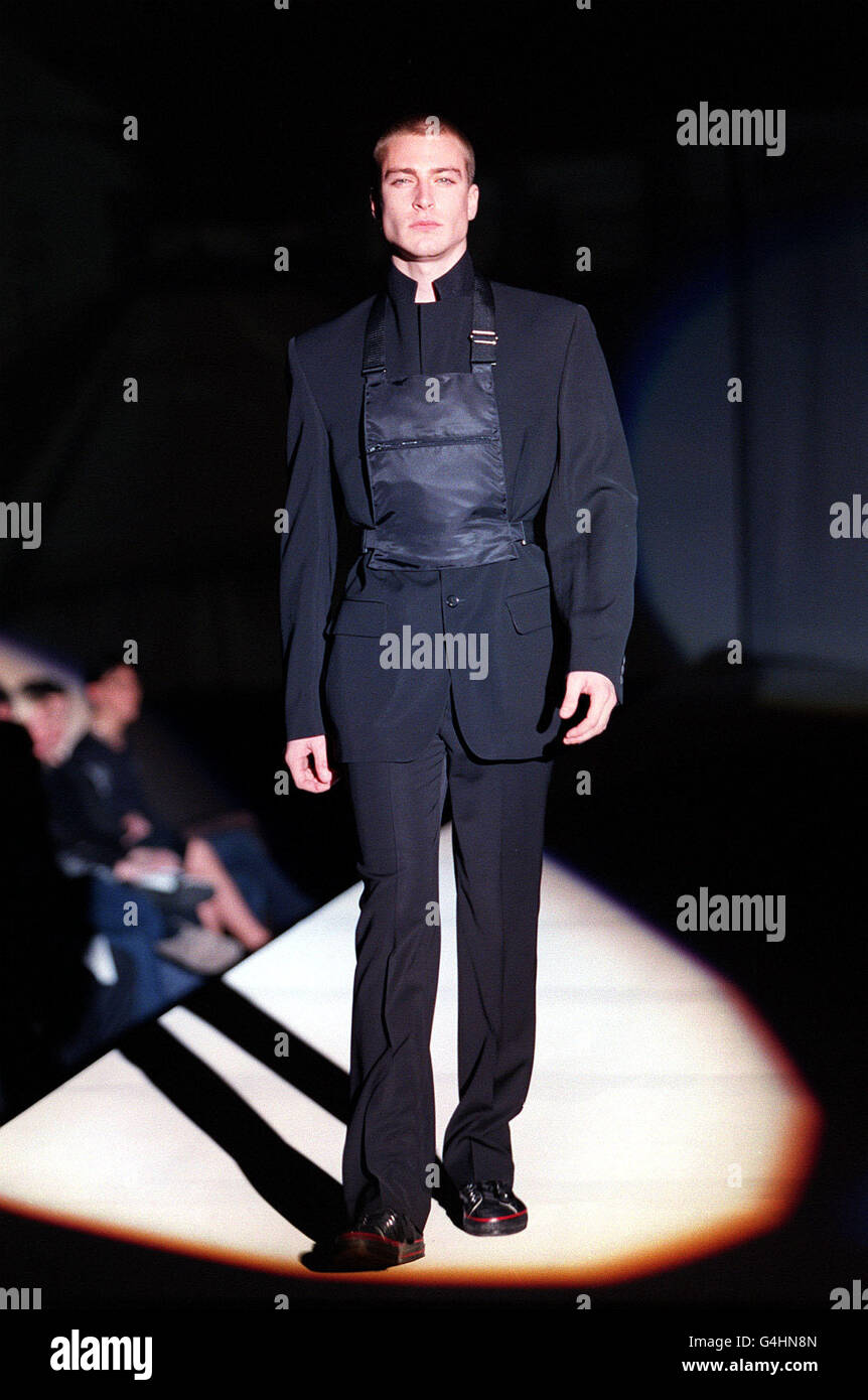John Richardson model: black suit Stock Photo - Alamy