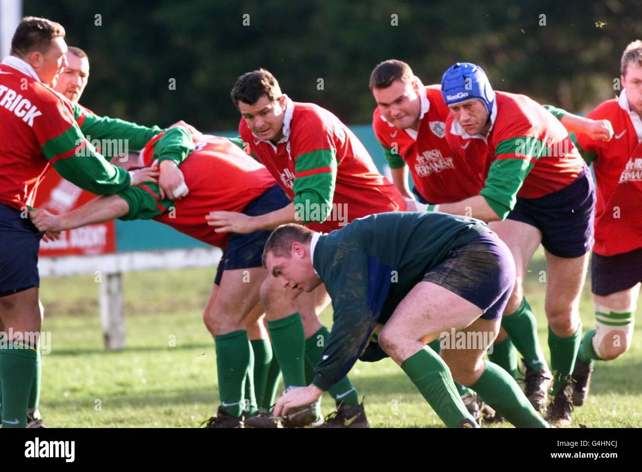 Ireland training/Five Nations rugby Stock Photo - Alamy