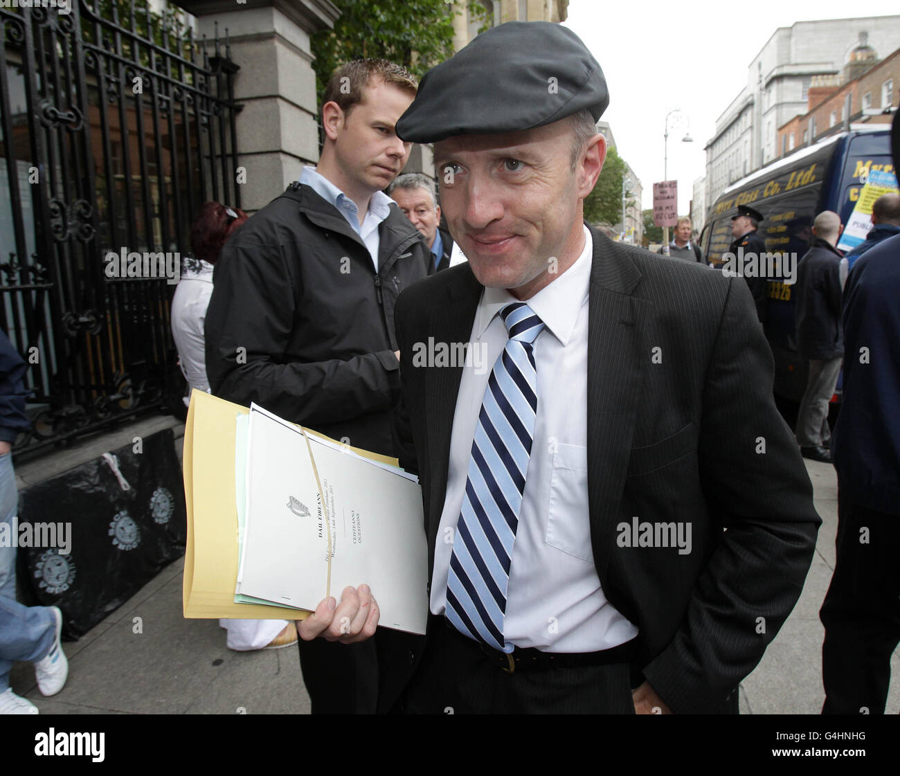 Michael Healy-Rae arrives at Leinster House, Dublin as TD's return to ...