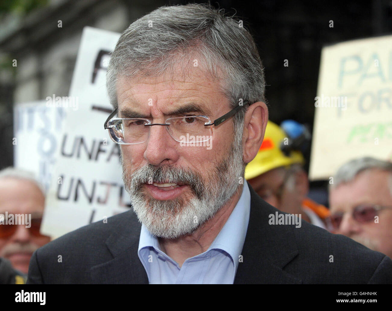 Gerry Adams arrives for at Leinster House, Dublin as TD's return to the ...