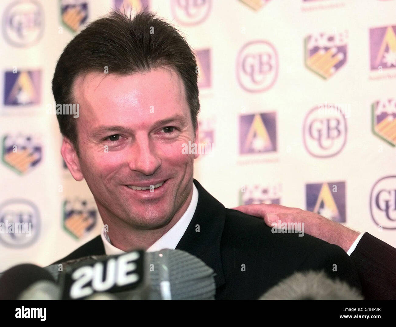 New Australian Cricket Captain Steve Waugh is patted on the back by ...