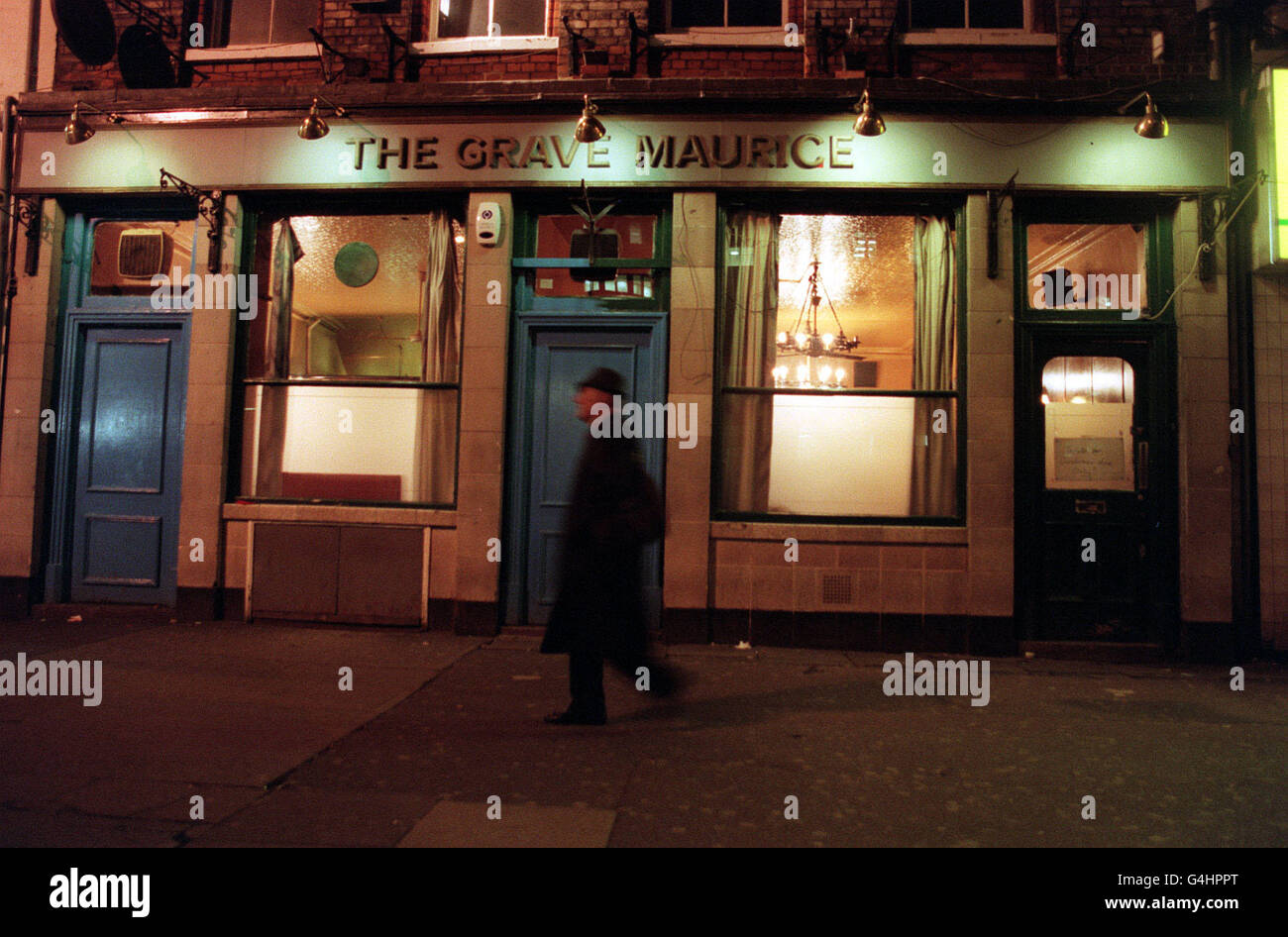 Scene relating to 1950's/60's East End of London Gangsters, Twins, Ronald (Ronnie) and Reginald ...