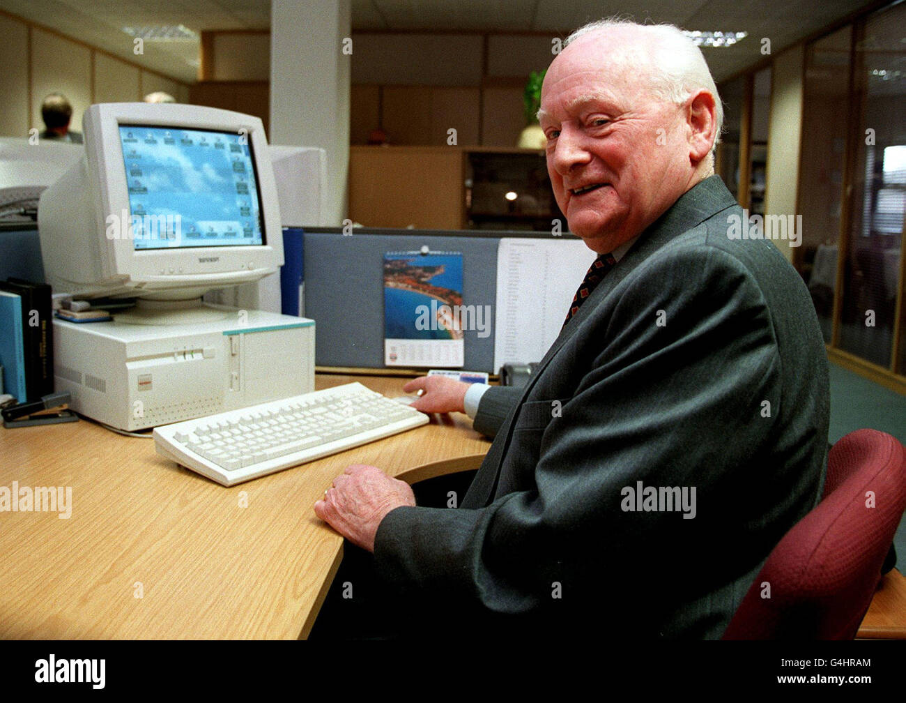 Former Preston North End and England footballer Sir Tom Finney takes a ...