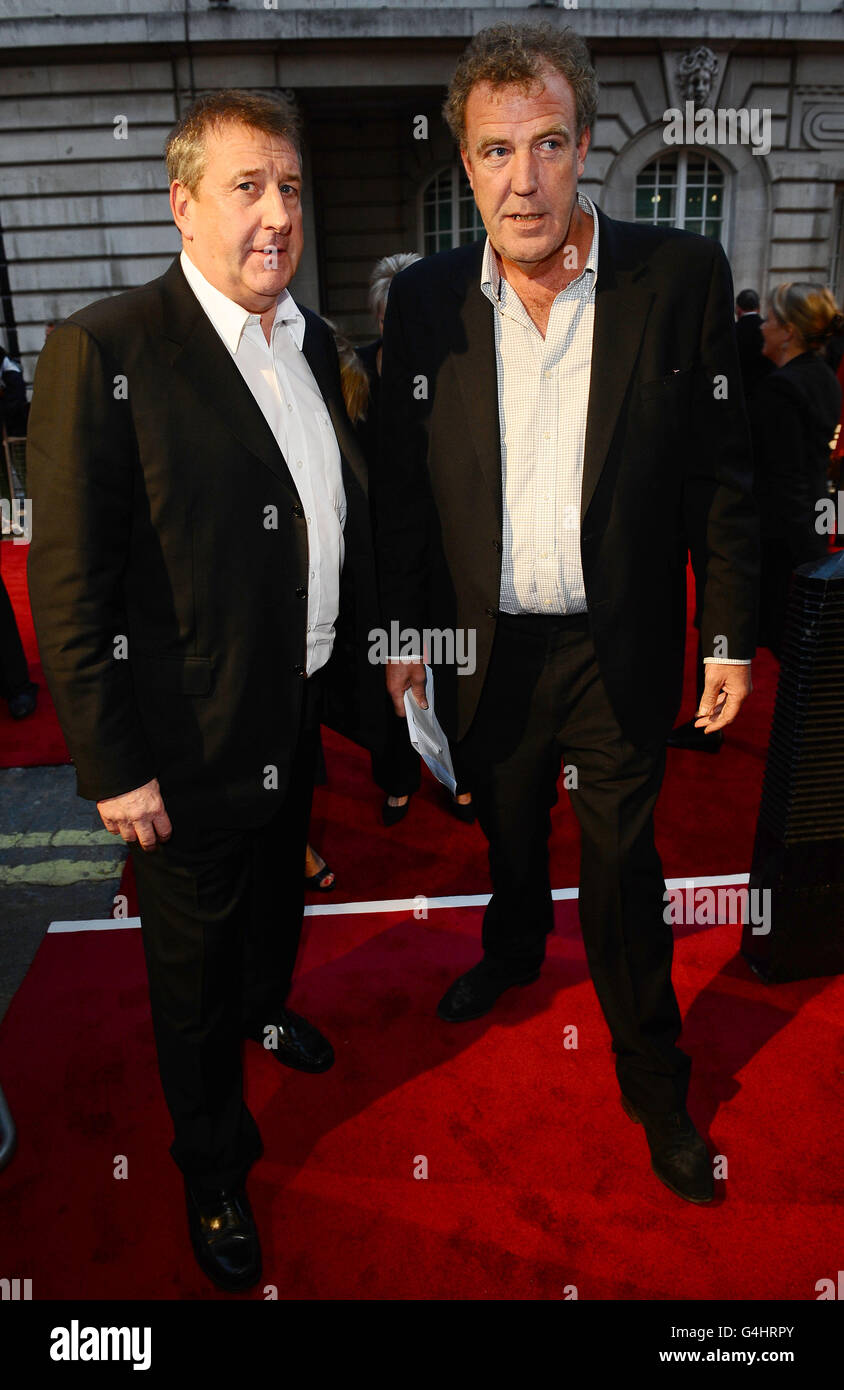 Richard Littlejohn (left) and Jeremy Clarkson arrive at the premiere of ...