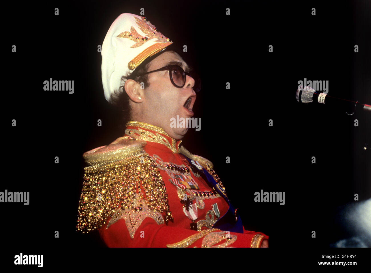 The Ruritanian look for the pop singer Elton John, showing his new ...