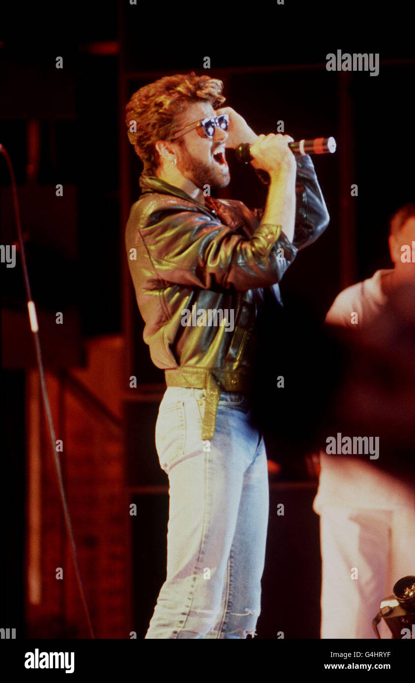 Wham live aid hi-res stock photography and images - Alamy