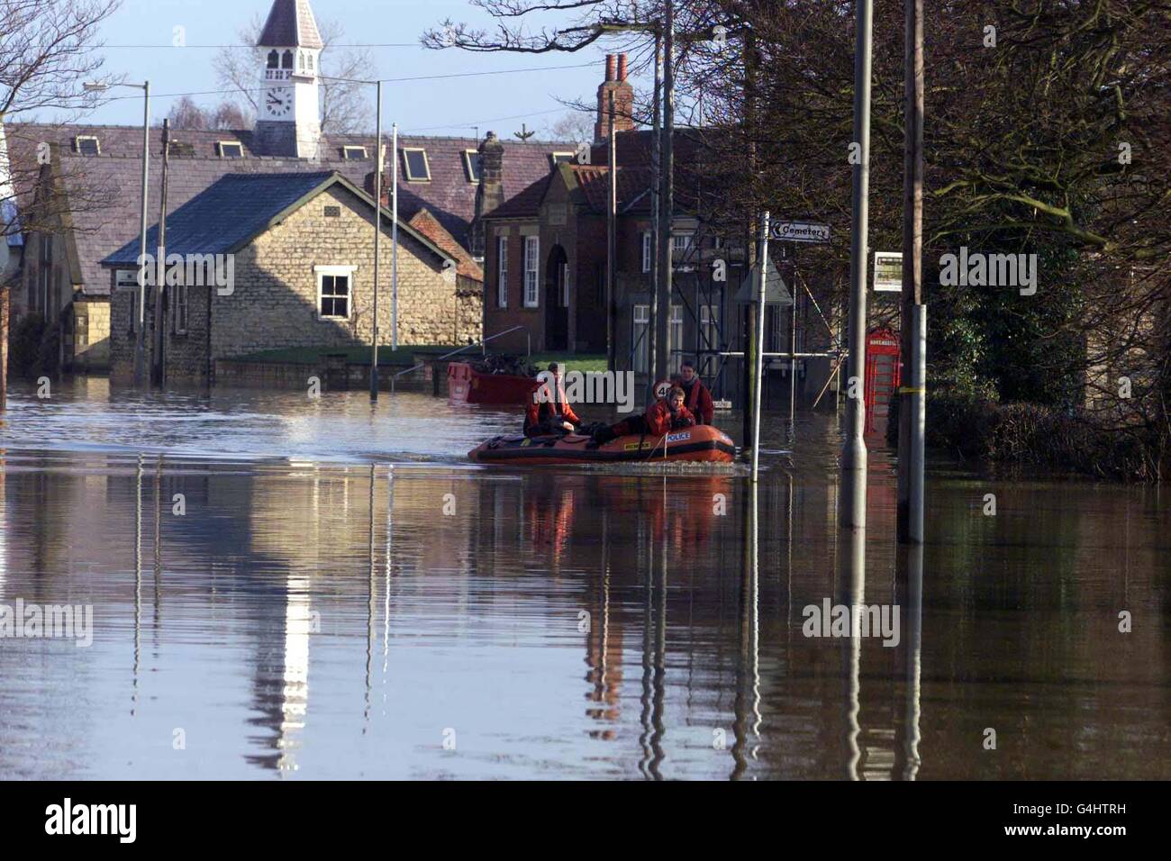 The scene in Malton, North Yorkshire, where water levels remain very ...