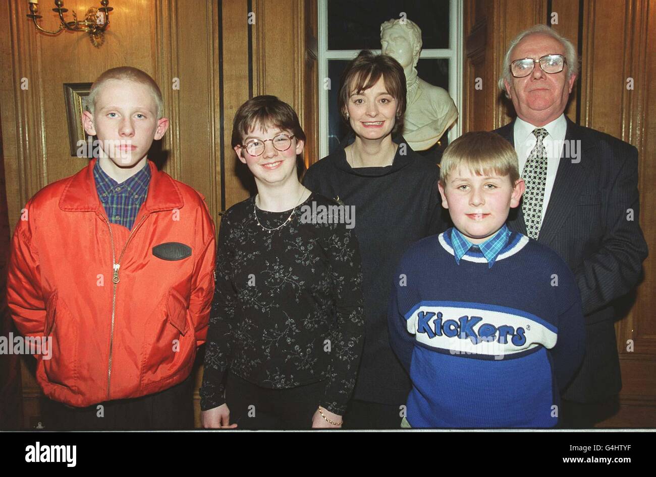 With local children from left stephen wheatcroft hi-res stock ...