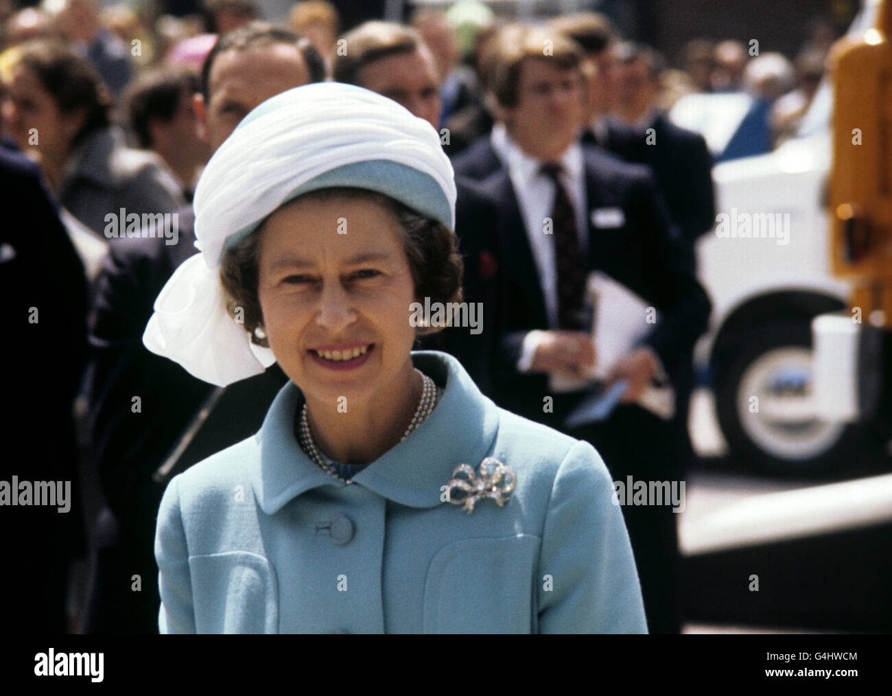 Queen Elizabeth II in Preston during her Silver Jubilee tour of Great ...