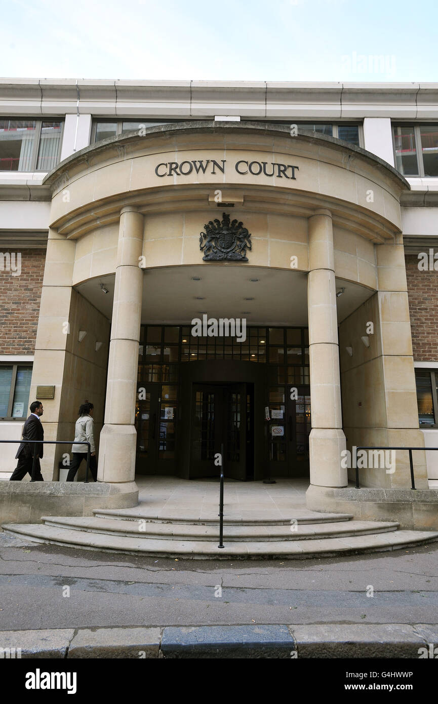 General view of the front entrance to the Blackfriars Crown Court, in ...