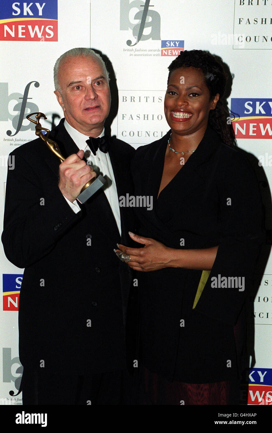 Shoe designer Manolo Blahnik (left) with singer Des'ree at the British ...