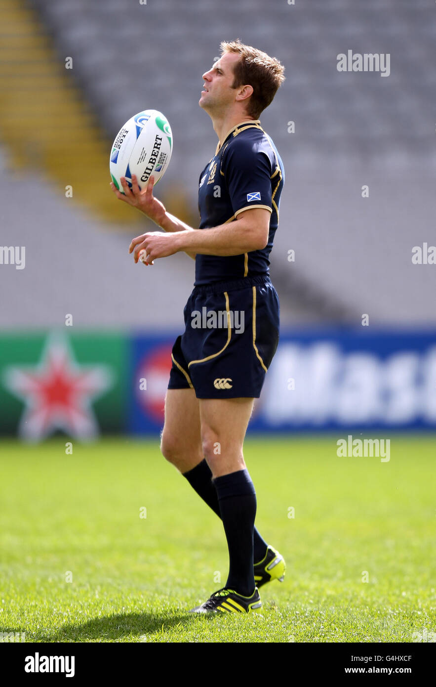 Scotland's Chris Paterson during the Captain's Run at Eden Park ...
