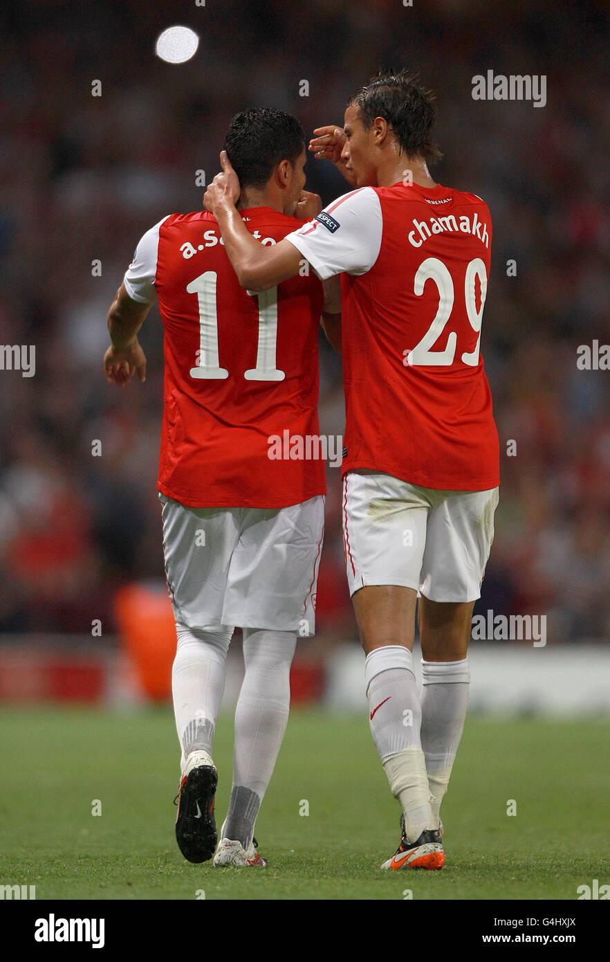 Marouane chamakh arsenal football team hi-res stock photography and ...