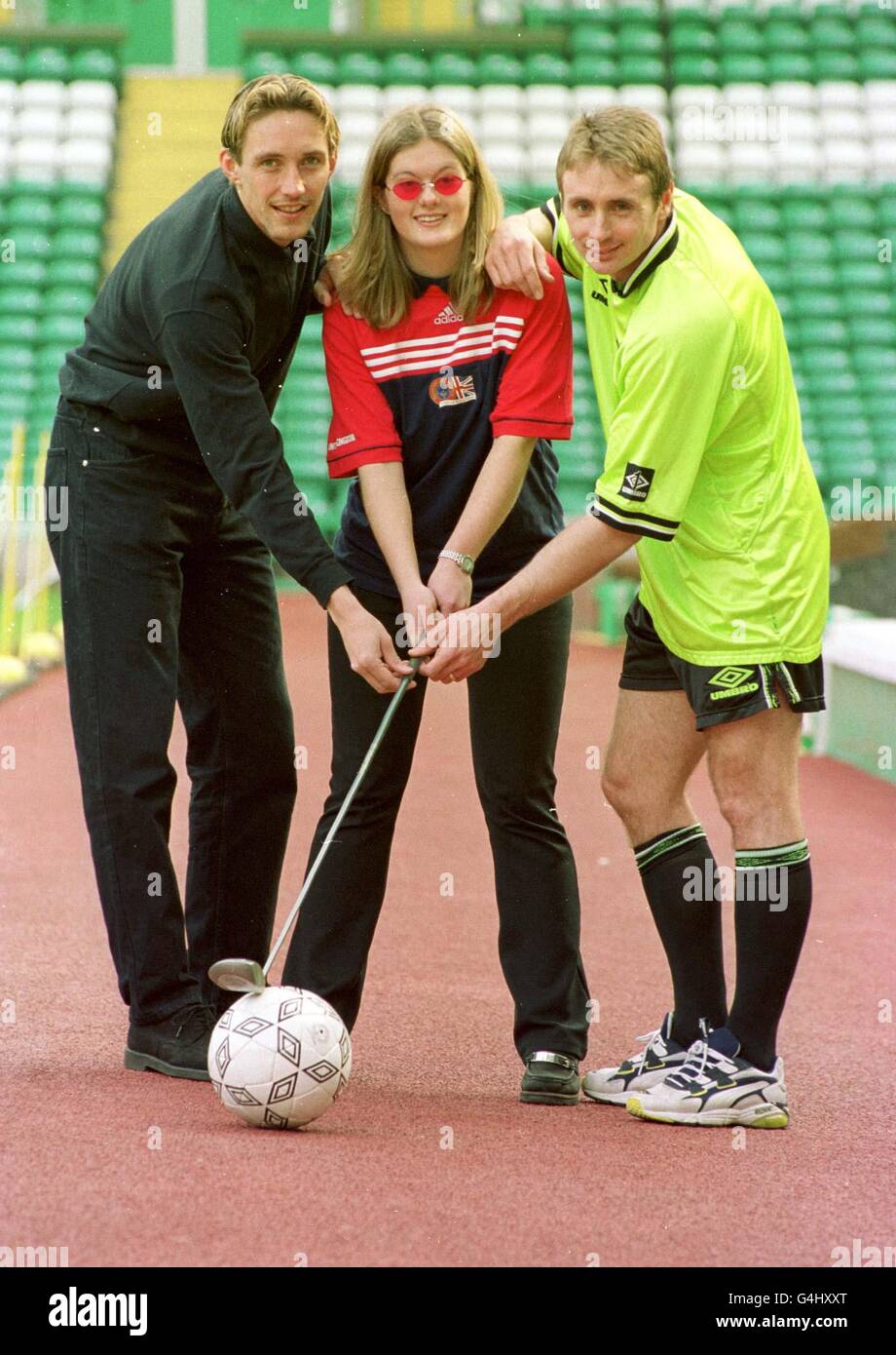 Special Olympic athlete Clare McNeil, 16, from Glasgow gives some ...