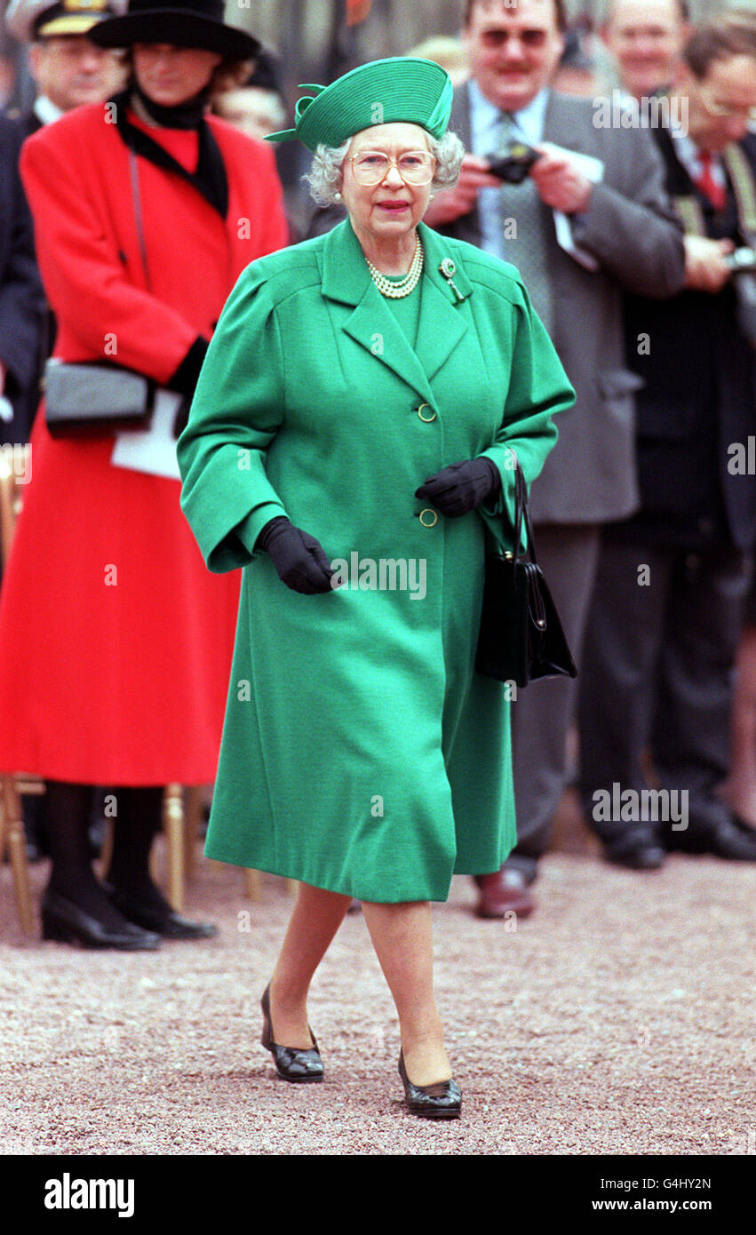 Ceremony in presented new sovereigns banner sandhurst royal military ...