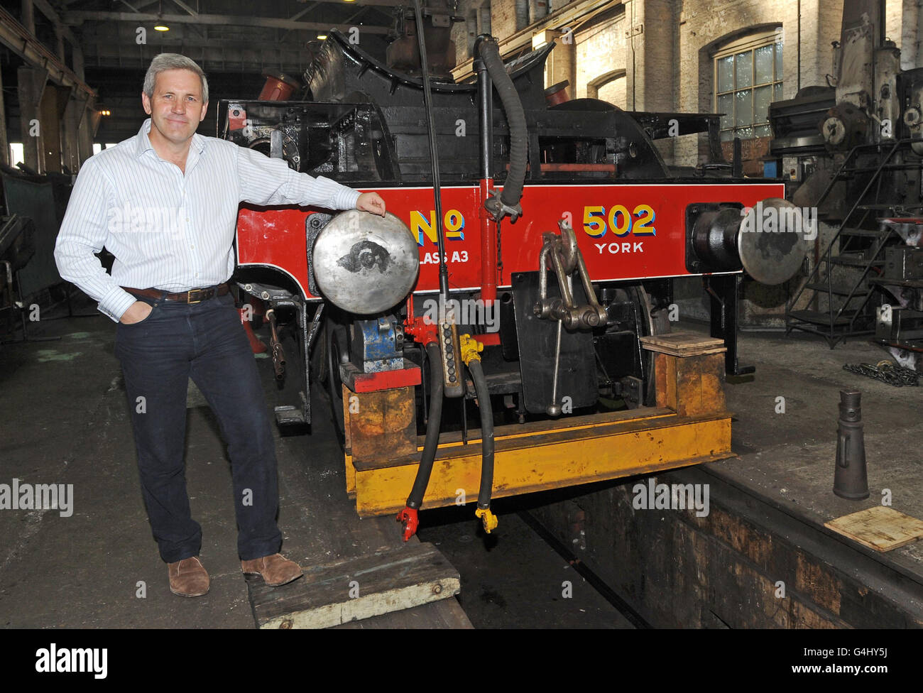 Flying Scotsman restoration Stock Photo - Alamy