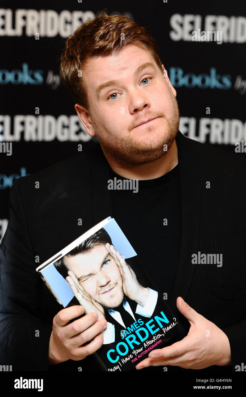 James corden during a book signing for his autobiography hi-res stock ...
