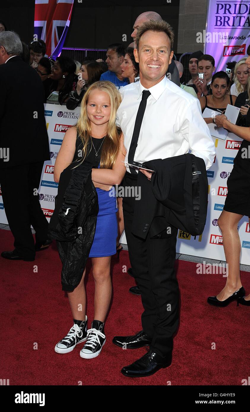 Jason donovan daughter jemma arriving pride britain grosvenor house ...