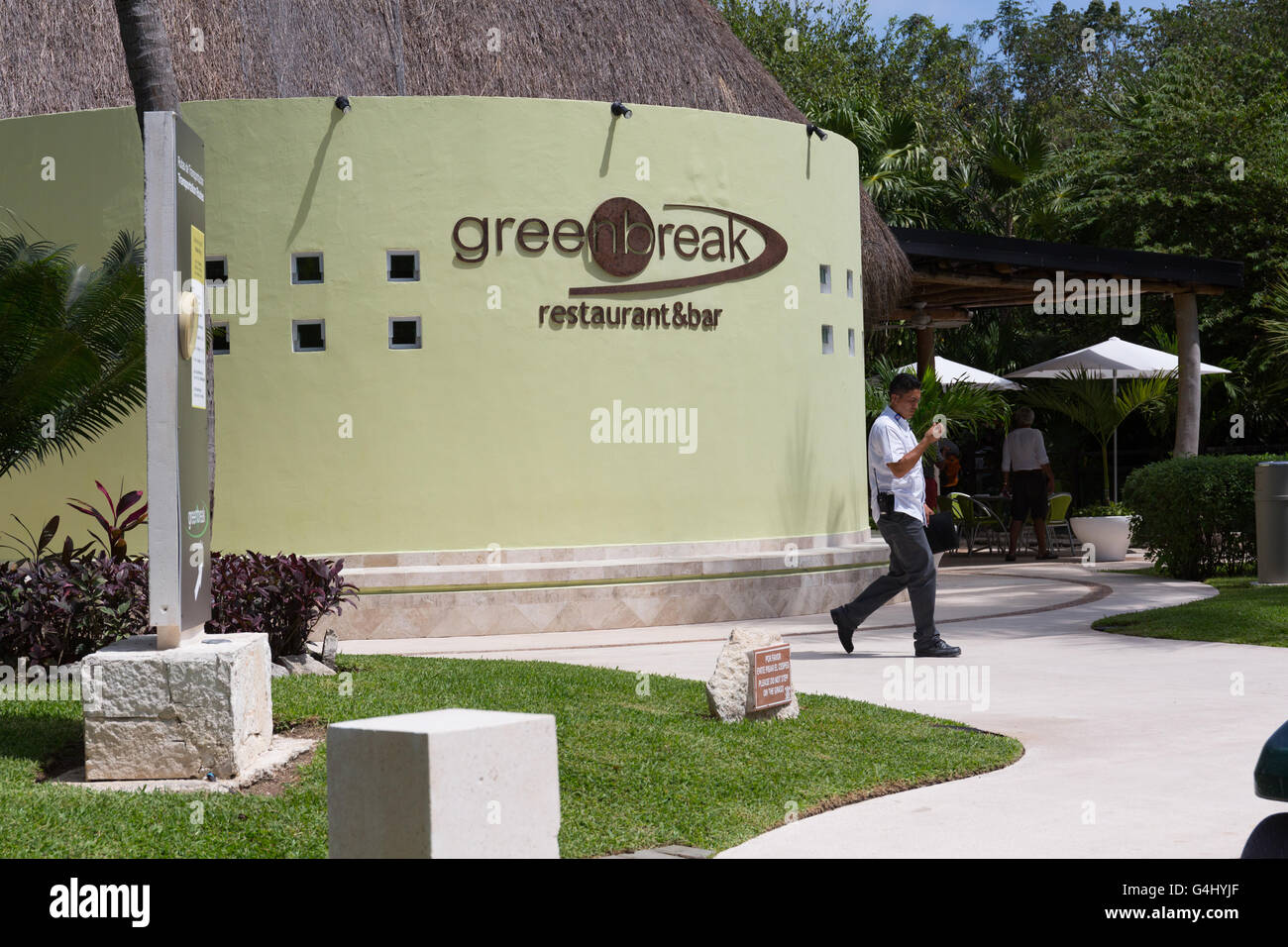 Greenbreak restaurant and bar Stock Photo - Alamy