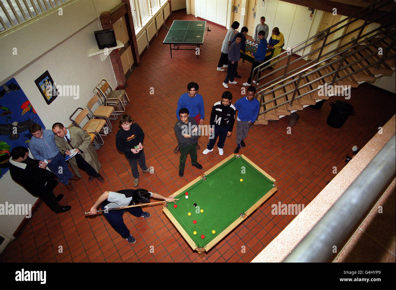 Feltham YOI report/pool game Stock Photo - Alamy