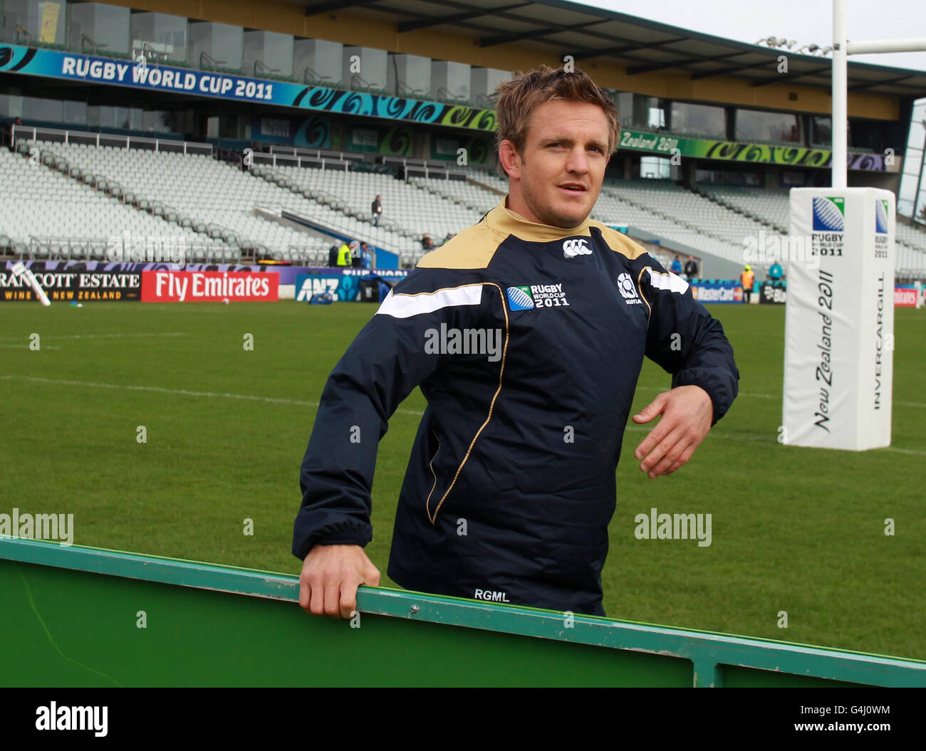 Scotlands rory lawson during a training session at rugby park hi-res ...