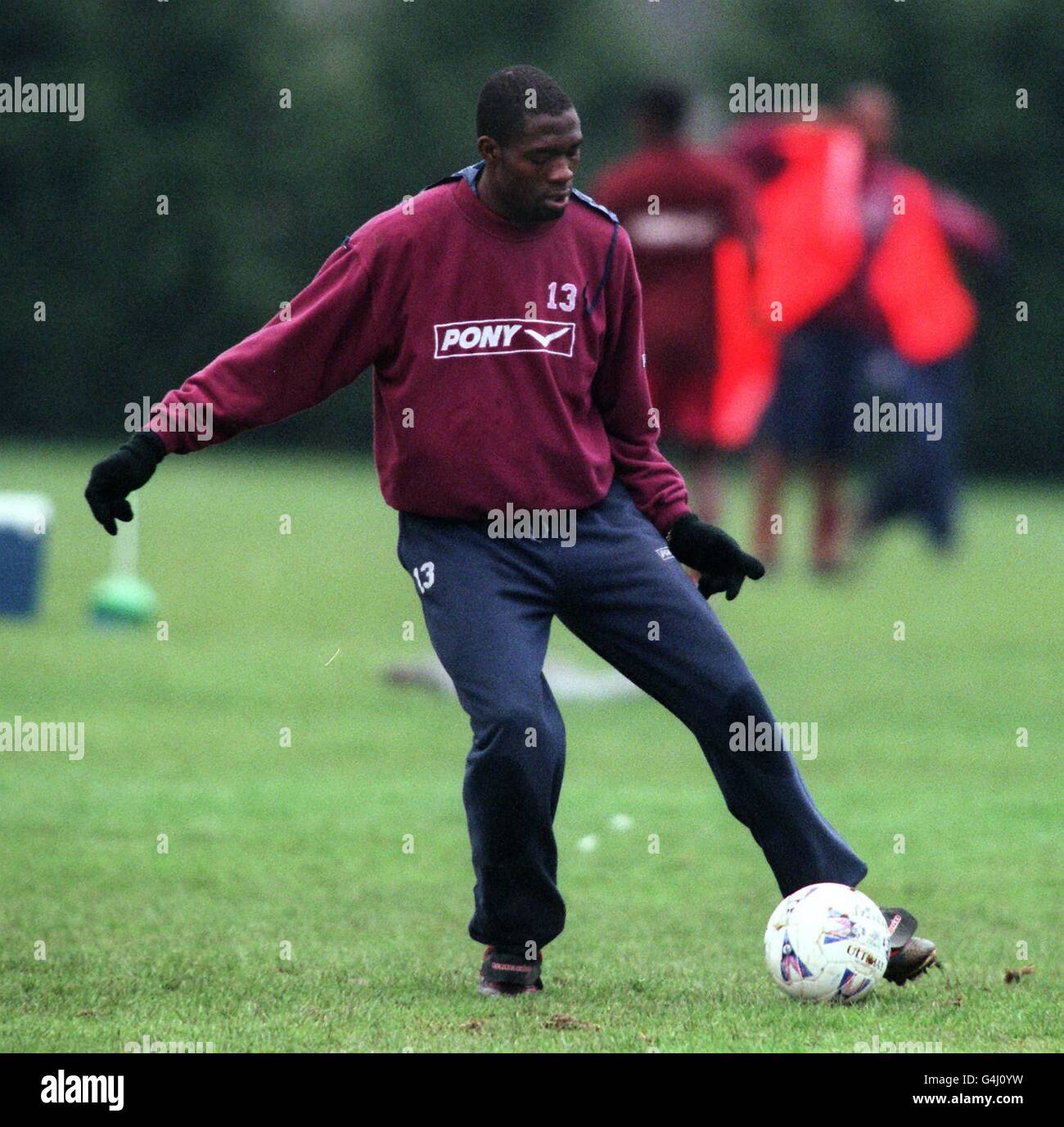 Foe training for West Ham Stock Photo - Alamy