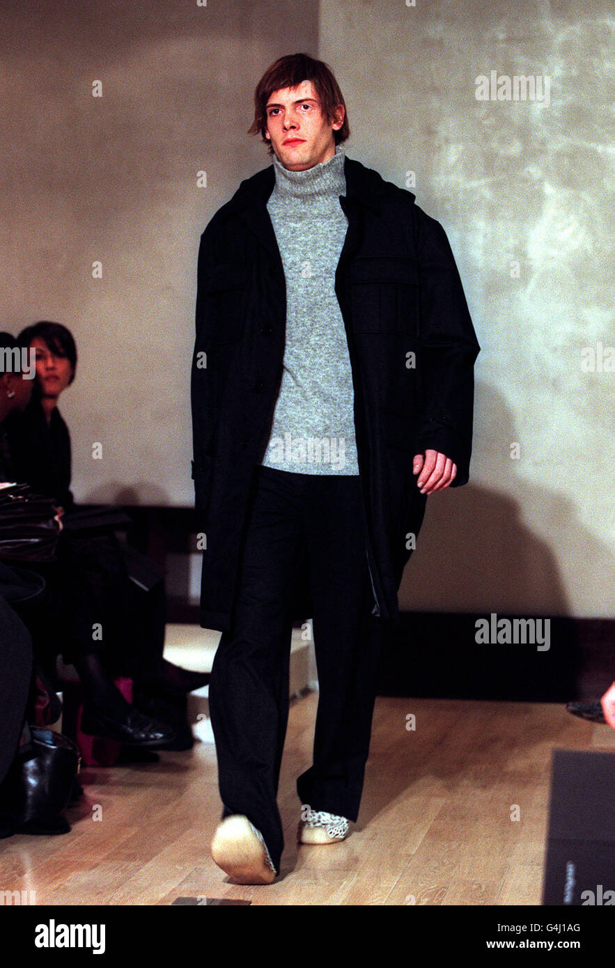 John Rocha fashion/grey coat Stock Photo - Alamy