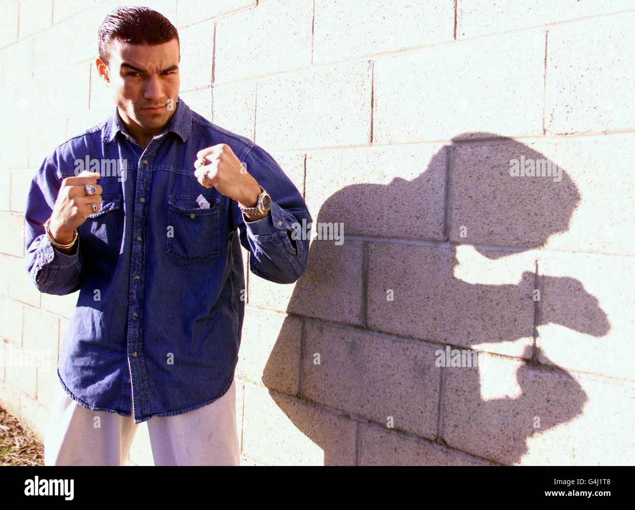 Super Middleweight boxer Robin Reid, from Manchester, poses for the ...
