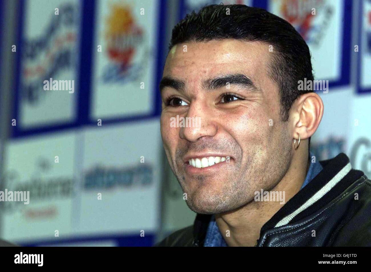 Super Middleweight boxer Robin Reid, from Manchester, speaking during a ...