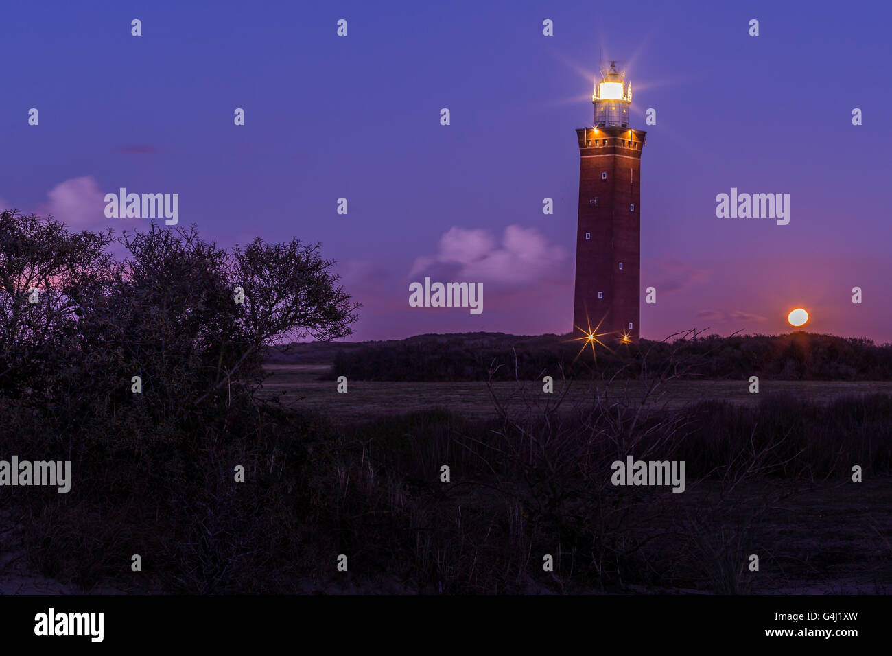 Lighthouse in the Netherlands Stock Photo - Alamy