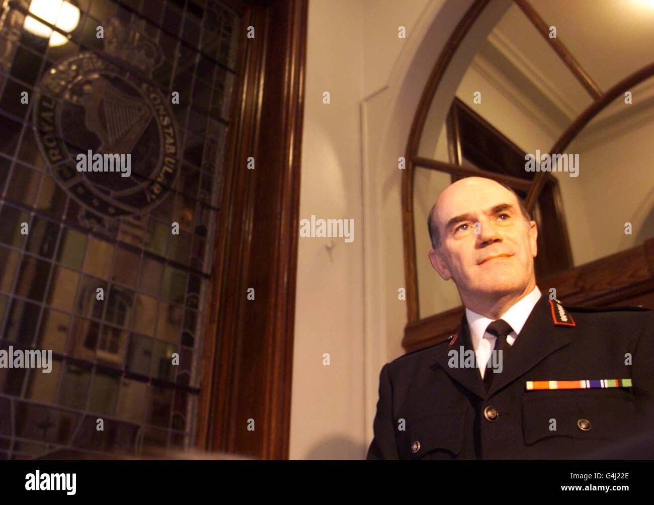 RUC Chief Constable Sir Ronnie Flanagan at the offical unveiling of a ...