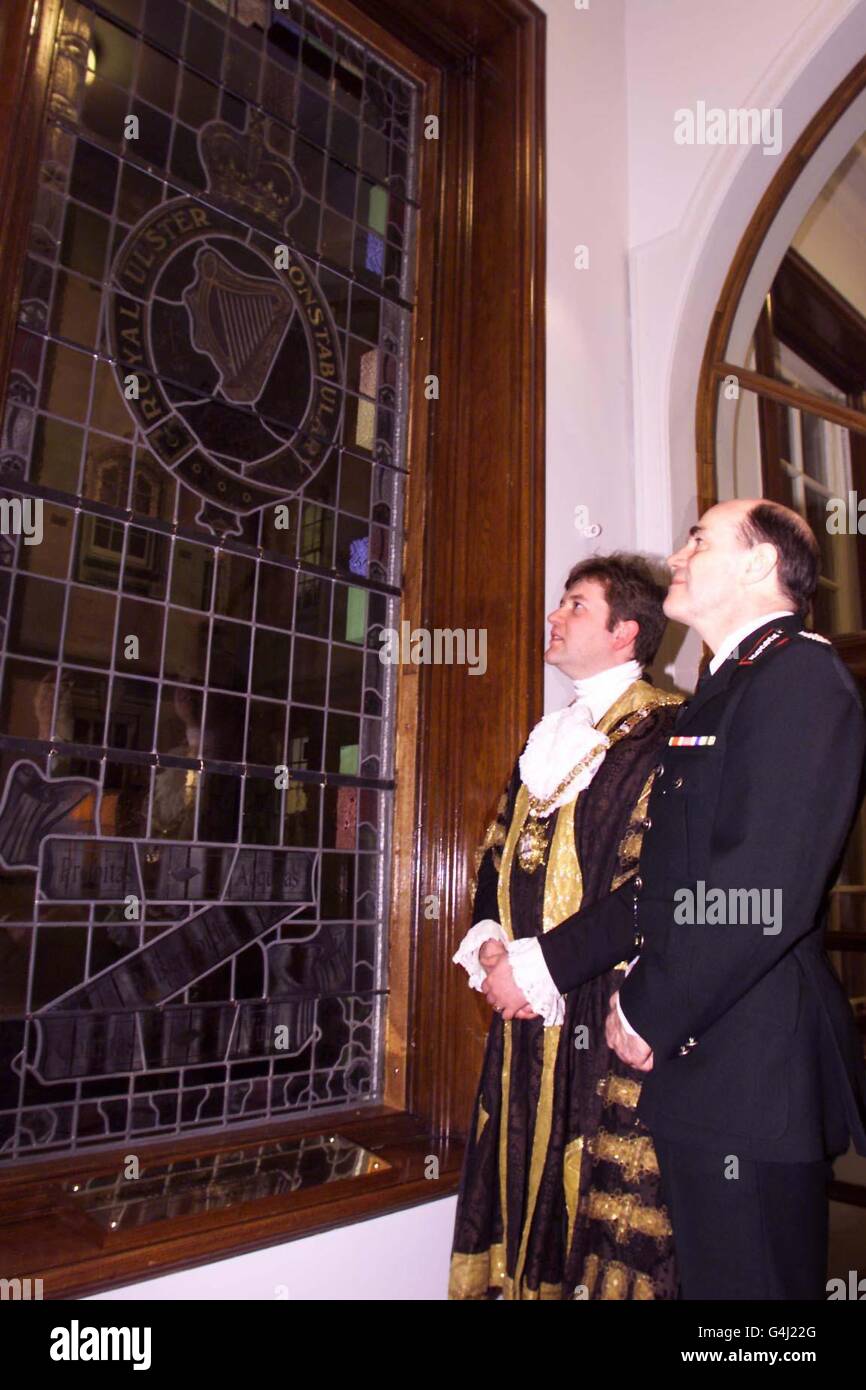 Belfast city hall stained glass hi-res stock photography and images - Alamy