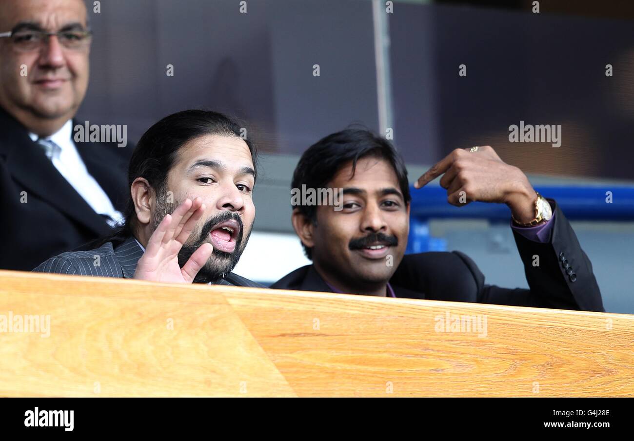Blackburn Rovers owners Venkatesh Rao (right) and Balaji Rao of Venky's ...