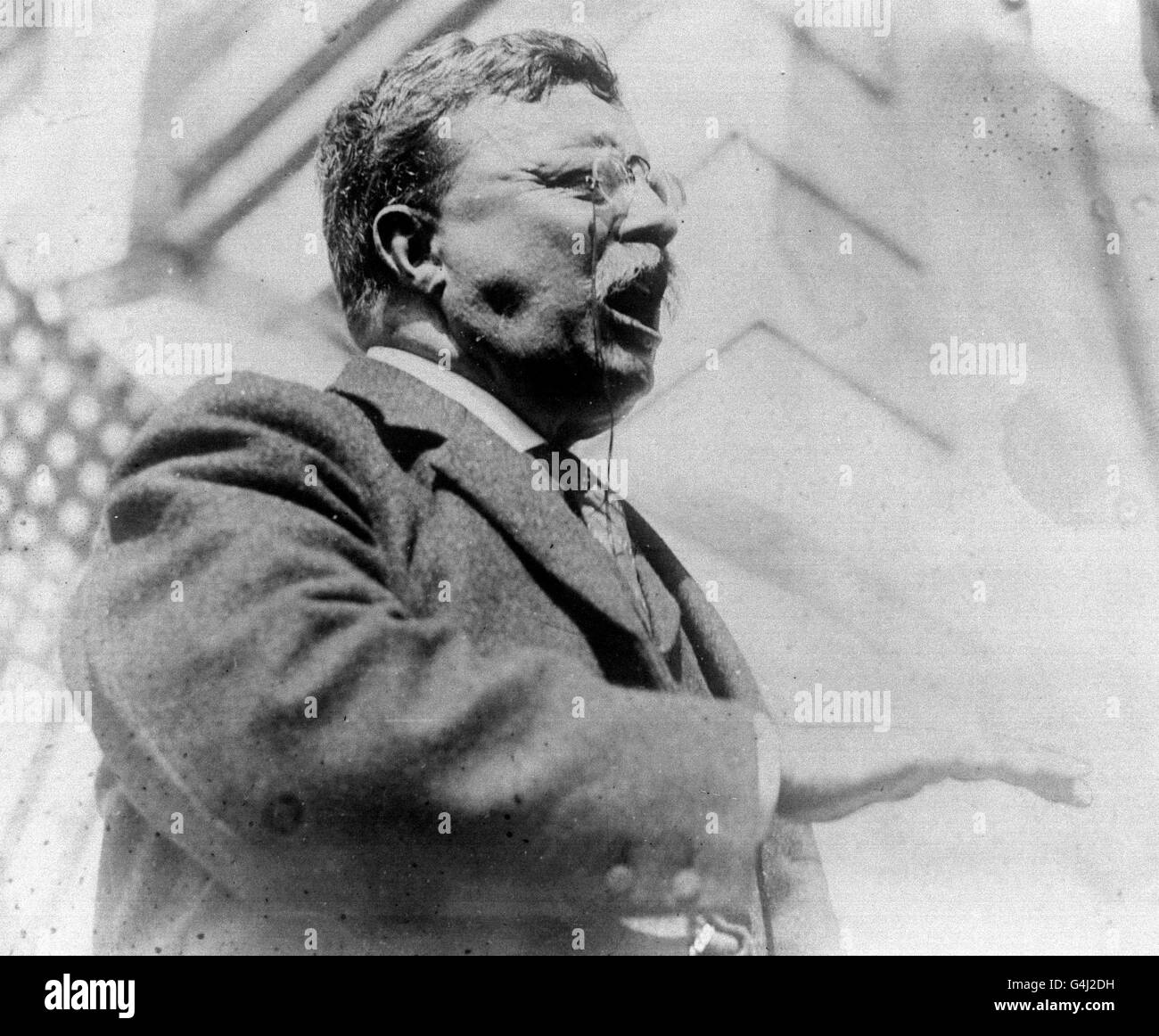 President roosevelt speech Black and White Stock Photos & Images - Alamy