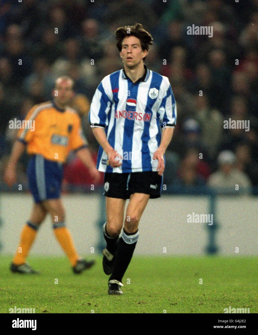 Sheffield Wednesday's Petter Rudi in action during the Premiership ...