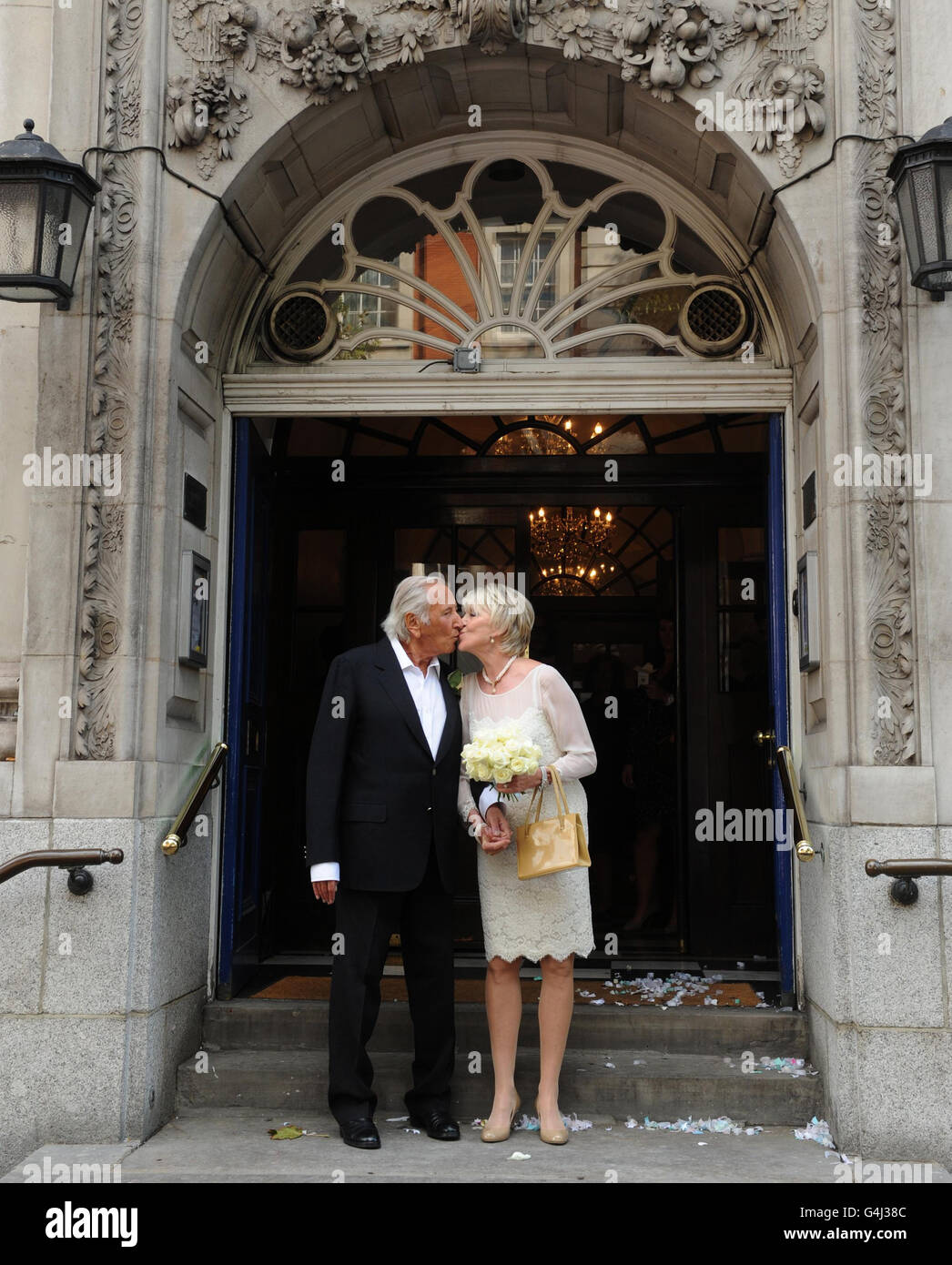 Michael Winner marries Stock Photo - Alamy