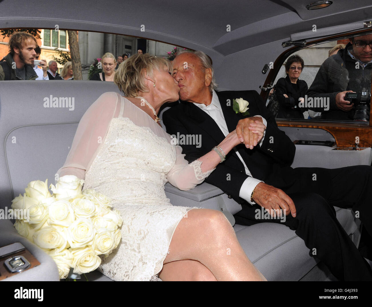 Michael Winner marries Stock Photo - Alamy