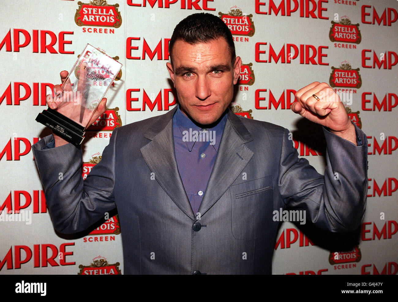 Footballer turned actor Vinnie Jones, at the Empire Film Awards in ...